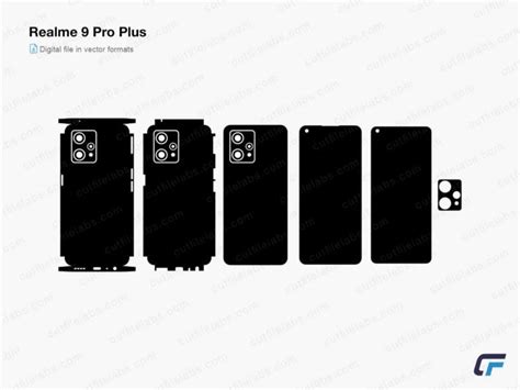 Realme 9 Pro Plus 2022 Cut File Template Cutfilelabs