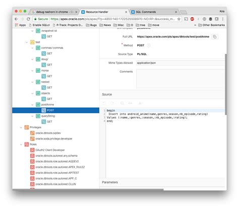 Sql How To Make A Post Request With Ords Stack Overflow