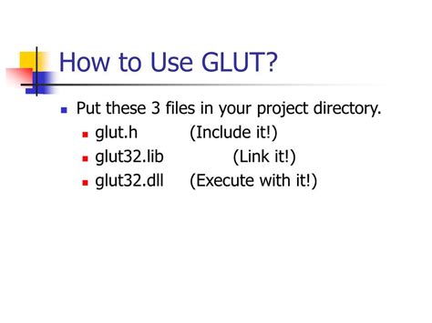 Ppt Write A Simple Program With Opengl And Glut Powerpoint Presentation Id355714
