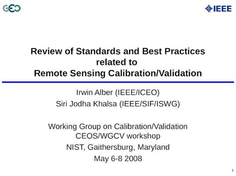 Calibration And Validation Remote Sensing At Alfredo Montano Blog