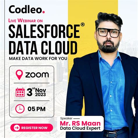 Register For Salesforce Data Cloud Webinar Codleo Consulting Posted On The Topic Linkedin