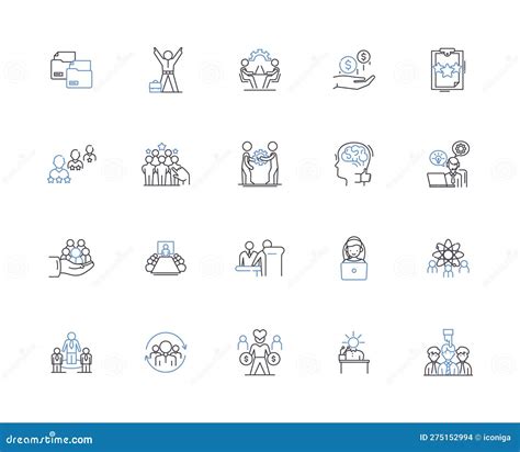 Task Management Outline Icons Collection Organizing Planning Scheduling Allocating