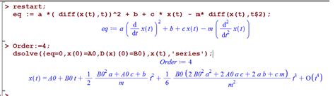 how to solve the second order differential equation mathematica stack