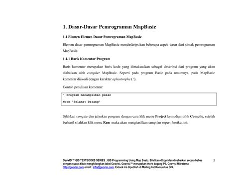 Gis Programming Using Map Info Ppt