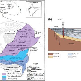 A Map Showing Lateral Lithofacies Variation From Bilara Limestone To