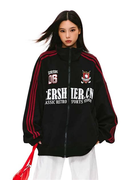 Retro Striped Hoodie Unisex American Hip Hop Streetwear Couples