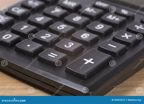 Calculator Plus Key And Keypad Close Up Stock Image Image Of Corner Banking 96963373