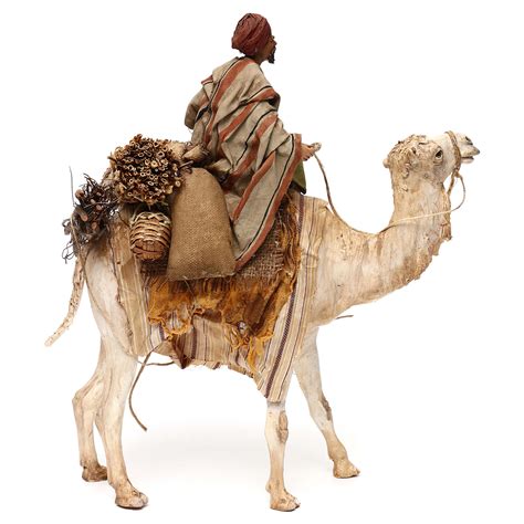Cammello Con Uomo In Groppa 18 Cm Presepe Angela Tripi Vendita Online