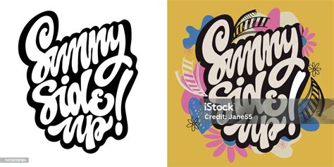 귀여운 손으로 그린 낙서 레터링 아트 레터링 엽서 티셔츠 디자인 티셔츠 프린트 머그잔 프린트 T 셔츠에 대한 스톡 벡터 아트 및 기타 이미지 Istock