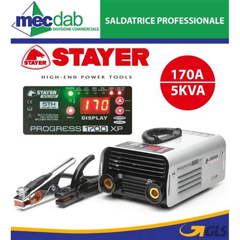 Acquista Saldatrice Inverter Professionale Stayer Progress 1700 Xp A