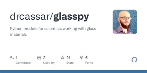 Github Drcassar Glasspy Python Module For Scientists Working With Glass Materials