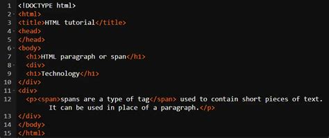 html tags list with examples