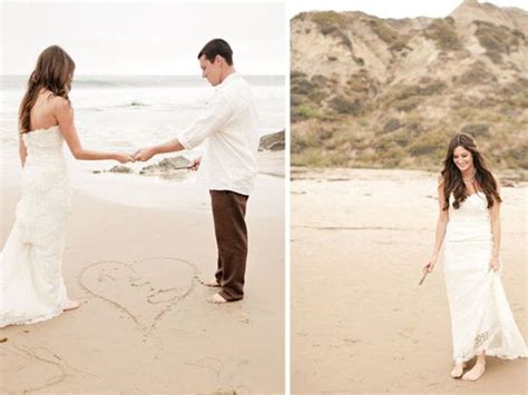 Katy And Chad Una Boda Rústica ¡en La Playa Casual Beach Wedding