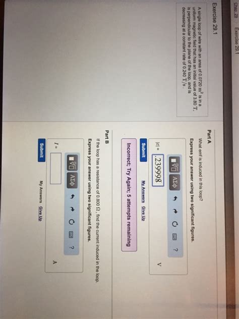 Solved A Single Loop Of Wire With An Area Of M Is Chegg