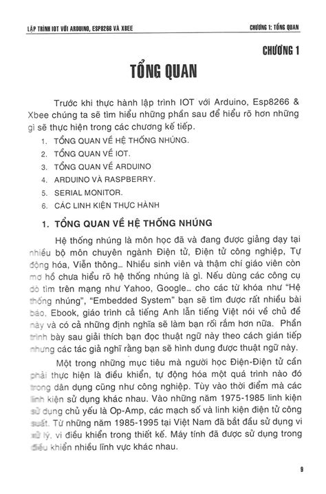 Sách Lập Trình Tot Với Arduino Esp8266 Và Xbee Fahasacom