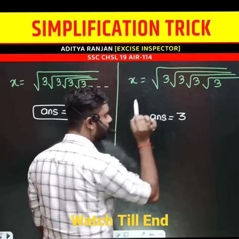 Maths Tricks 🔥 Simplification Trick Aditya Ranjan Sir Maths