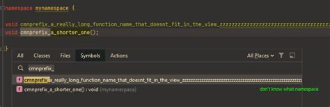 Is It Possible To Show Namespace First Then Symbol Name In Symbols Search Popup IDEs Support
