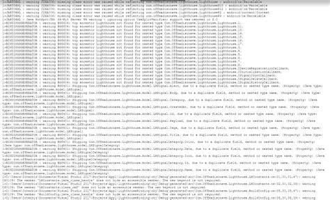 Xamarinforms How To Fix The Warnings While Converting Aar File To Dll In Xamarin As It Is