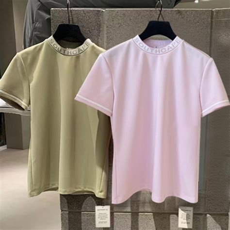 여성용 라운드넥 티셔츠 신상 골프 의류 다용도 슬림 빠른 건조 짧은 셔츠 그린 및 핑크 여름 AliExpress