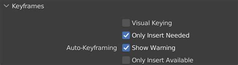 Animation How Can I Force Adding A Keyframe Blender Stack Exchange