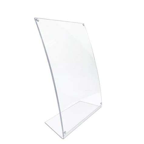 Porta Avvisi Da Banco Magnetico In Plexi Profilo Curvo Monofaccialea4