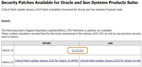 How To Update Oracle Solaris 112 Sru Unixarena