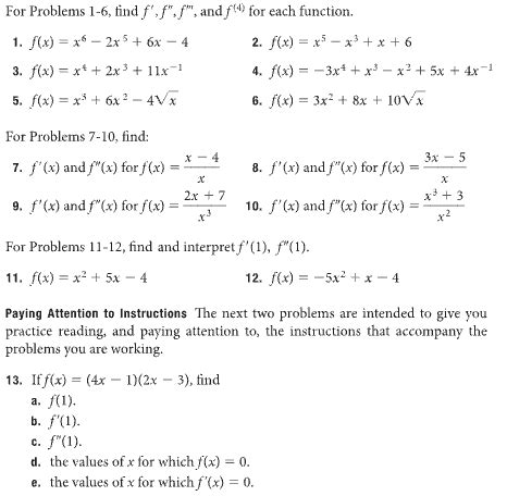 Solved For Problems Find F F F And F For Each Chegg