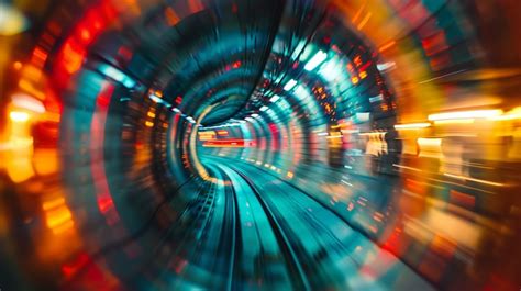 Free Vibrant Tunnel Lights Image Download At Stockcake