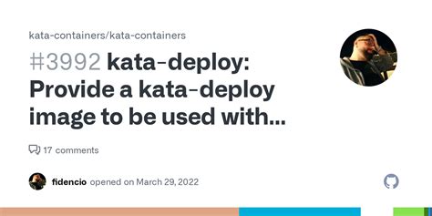 Kata Deploy Provide A Kata Deploy Image To Be Used With The
