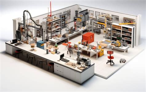 Premium Photo Engineering Lab Setup Diverse Instruments Premium Photo Engineering Lab Setup Diverse Instruments