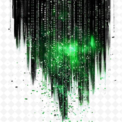Png Hacker Intrusion Glitch With Binary Code Abstract Shapes And Illustration Texture Background