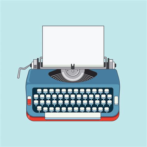 Retro Typewriter Machine Illustration 214886 Vector Art At Vecteezy