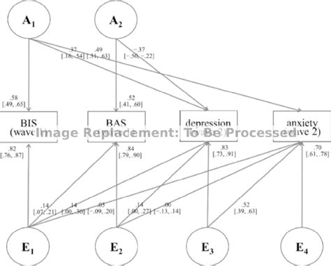 Best Fitting Model Two Wave Longitudinal Multivariate Cholesky