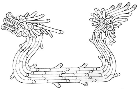 Captivating Stylized Quetzalcoatl Lineart How To Draw Quetzalcoatl