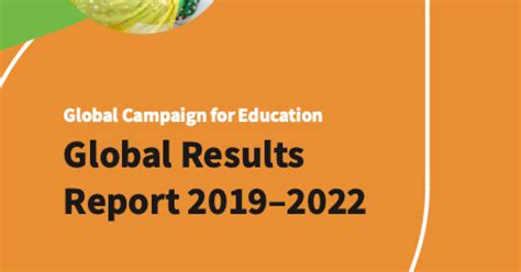 Gce Global Results Report 20192022 Global Campaign For Education