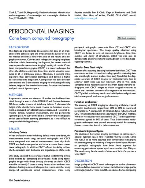 Pdf Cone Beam Computed Tomography