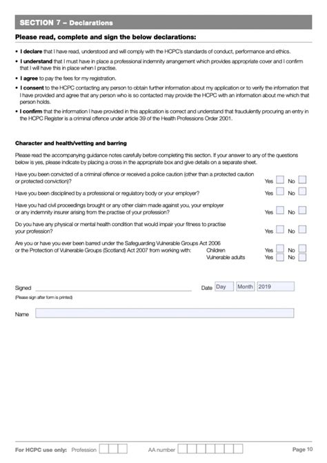 Completing Your HCPC Application Form FLiP