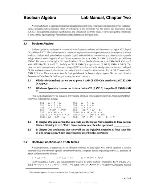 lab ch 02 nivel 5 lab 2 boolean algebra lab manual chapter two a
