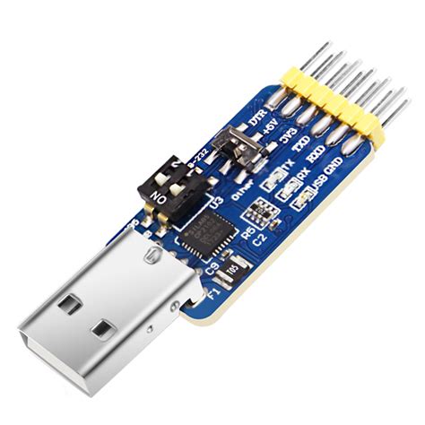 六合一串口usb转uart模块ch340驱动ttl单片机485刷机232升级can虎窝淘