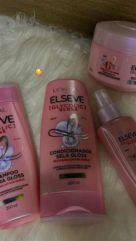 Kit Elseve Gloss Em 2024 Melhores Produtos De Cabelo Produtos De Cabelo Kit Para Cabelos