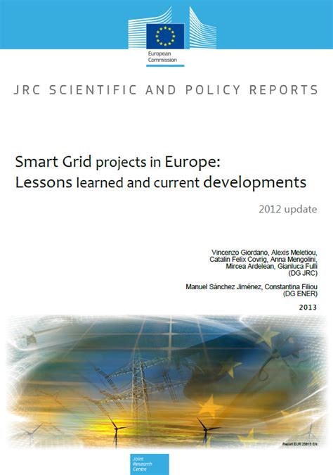 Smart Grid Projects In Europe Lessons Learned And Current Developments 2012 Update Jrc Ses