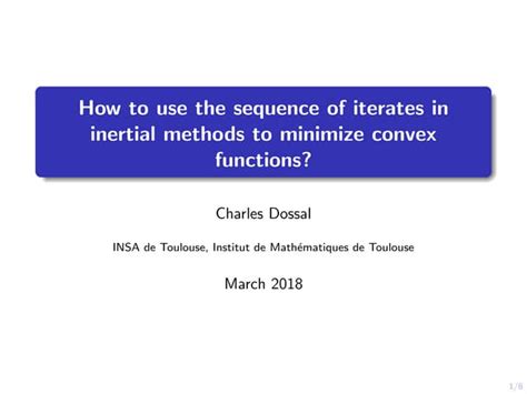 qmc operator splitting workshop using sequences of iterates in