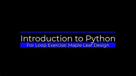 python turtle graphics maple leaf design exercise youtube