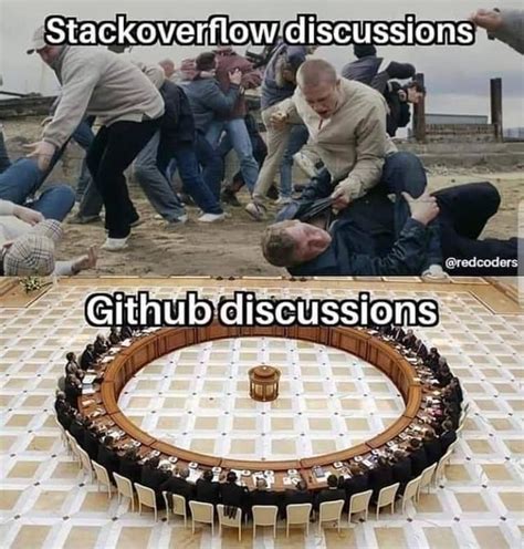 Stackoverflow Discussions Vs Github Discussions 😅👀👀 Rprogrammerhumor