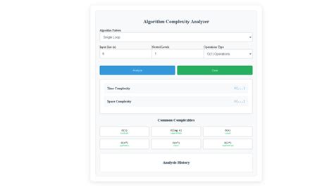 Algorithm Complexity Analyzer Smart Big O Calculator And Complexity Estimator