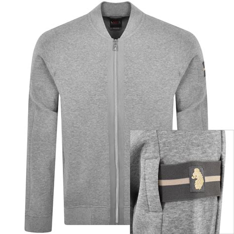Luke 1977 Lugano Varsity Jacket Grey Mainline Menswear