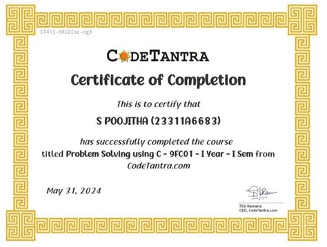 Completed Problem Solving With Codetantra Surampally Poojitha Posted On The Topic Linkedin