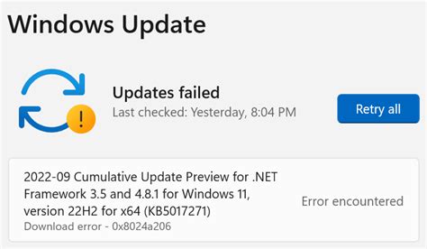 kb5017271 update not installing microsoft community