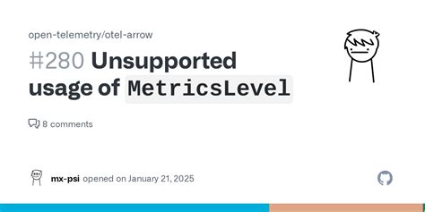 Unsupported Usage Of `metricslevel` · Issue 280 · Open Telemetryotel Arrow · Github