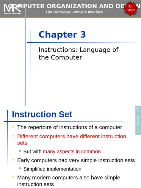 Ch 3 Instructions Language Of The Computer Sv Pdf Variable
